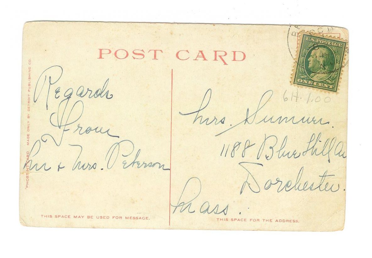 White border postcard. The Mountain View House, North Woodstock, White ...