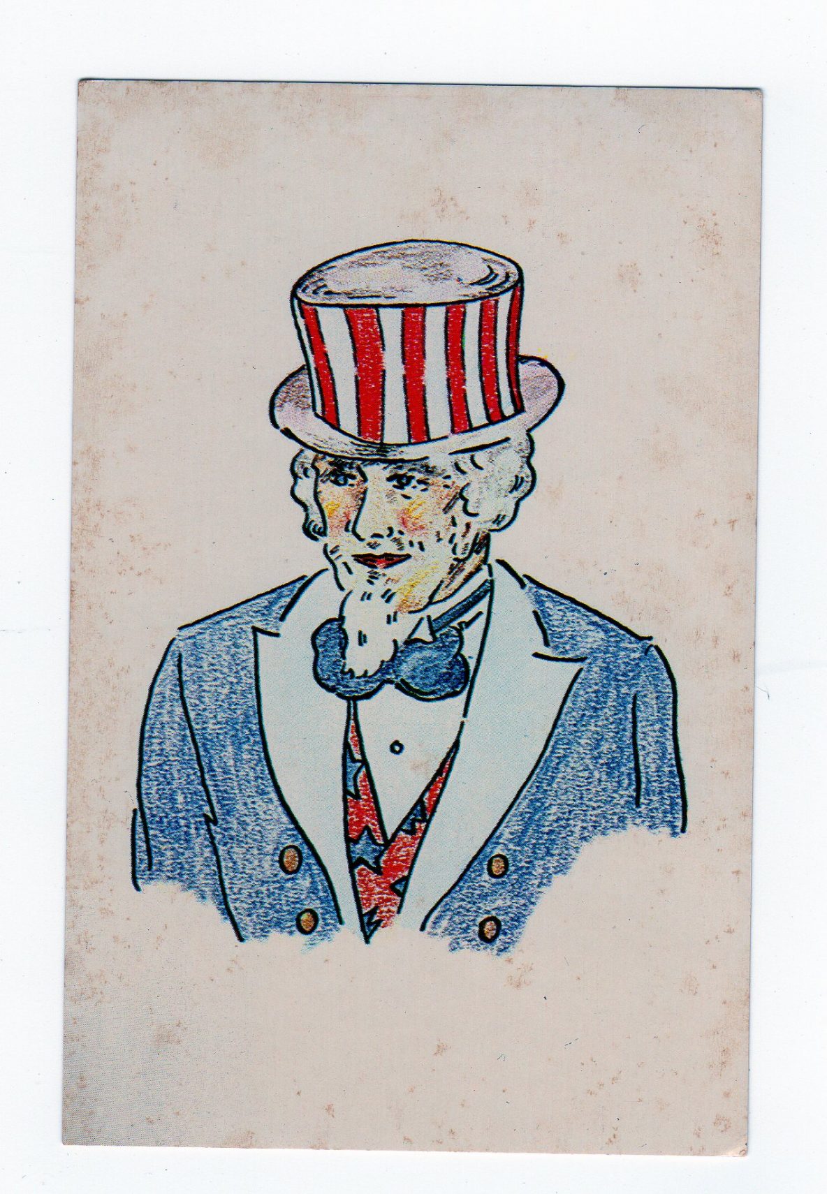 Postcard. Uncle Sam. Samuel Wilson of Arlington, Massachusetts. 1966 ...