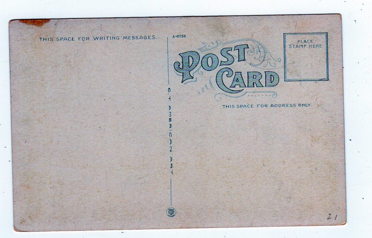 White border postcard. Emergency Hospital and Nurses’ Home, Carbondale ...