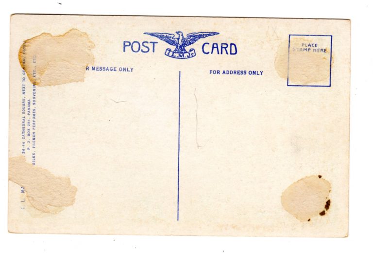 White border postcard. Going to Market, Interior of Panama, Rep of ...