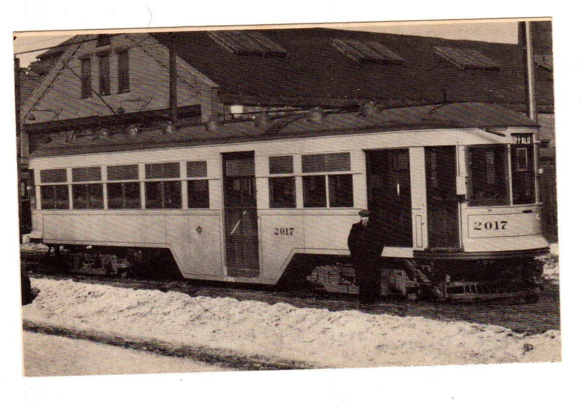 Postcard. IRC No. 2017 built in 1918 by Kuhlman Co, Ohio. Trolley ...