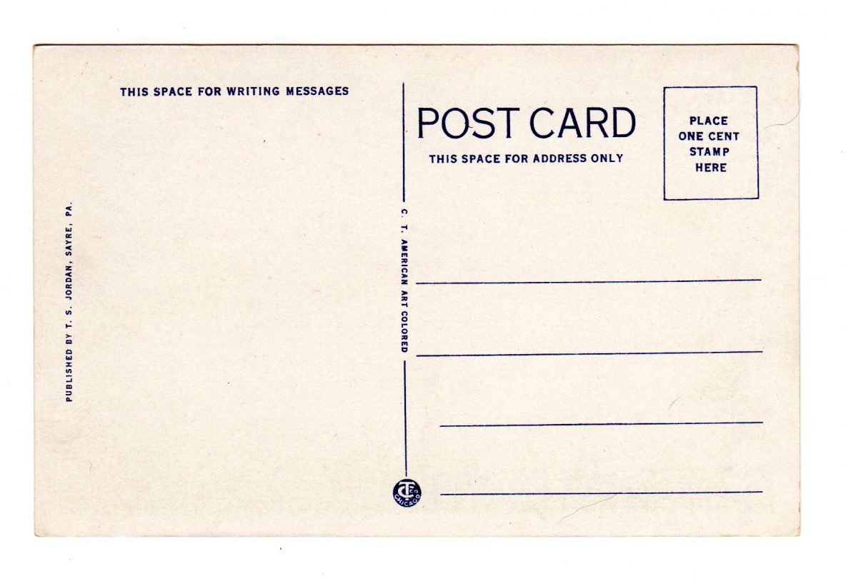 White border postcard. Robert Packer Hospital, Sayre, Pennsylvania ...