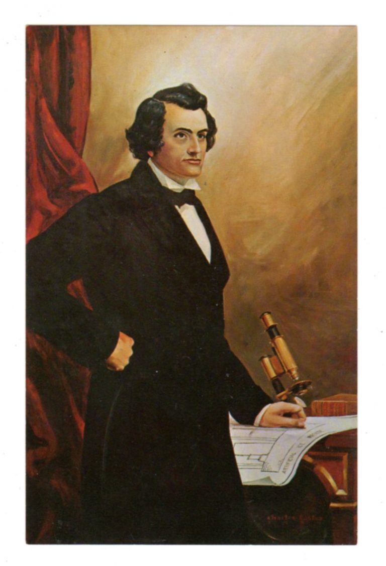 Chrome postcard. Portrait of Dr John Gorrie. Dr John Gorrie Historic ...