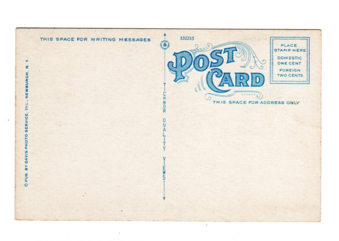 White border postcard. George Washington’s office, Washington ...