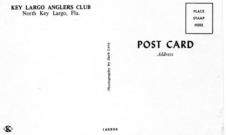 Chrome postcard. Key Largo Anglers Club, North Key Largo, Florida ...