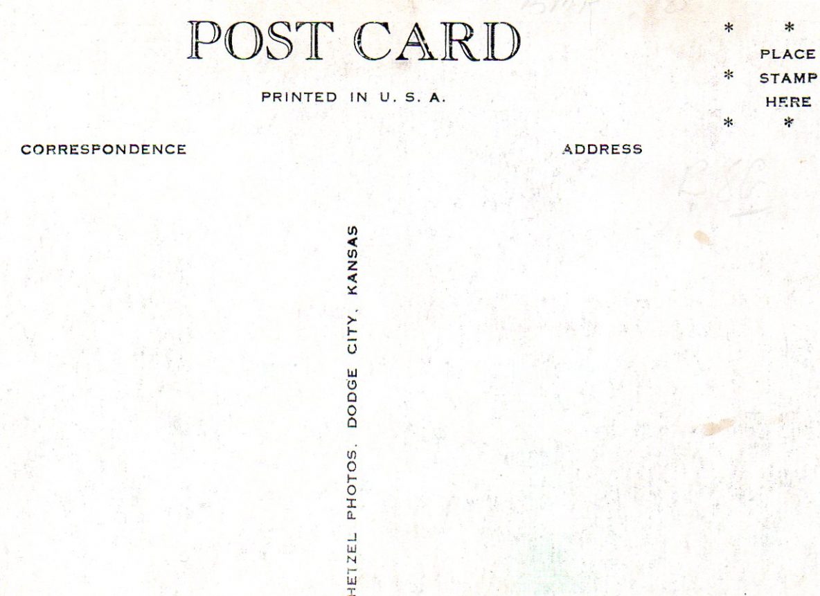 Real Photo Postcard. Grave and Marker on Boot Hill, Dodge City, Kansas ...