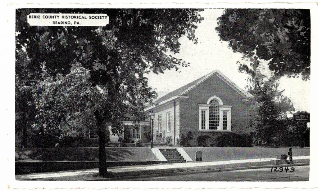 Postcard. Berks County Historical Society, Reading, Pennsylvania. | Jackie's Vintage Postcards