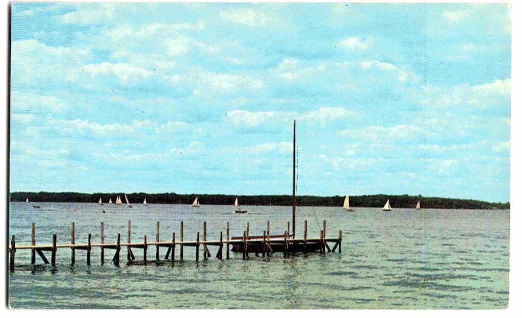 Chrome postcard. Lake Okoboji, Iowa. Boating. Dock. | Jackie's Vintage ...