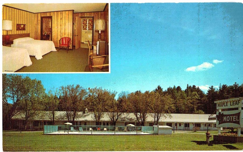 Chrome postcard. Maple Leaf Motel, Littleton, New Hampshire. Hosts ...