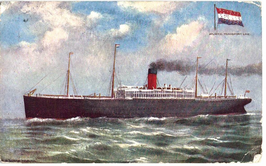 Old postcard. Atlantic Transport, SS Minnetonka. Ship. 1910. | Jackie's ...