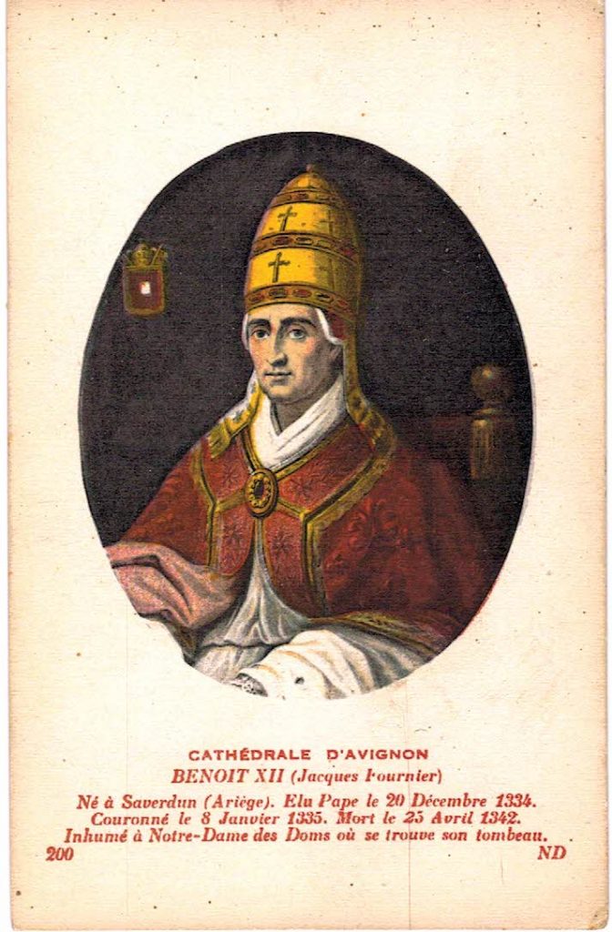 Old postcard. Jacques Fournier, Benoit XII. Pope Benedict XII. | Jackie ...