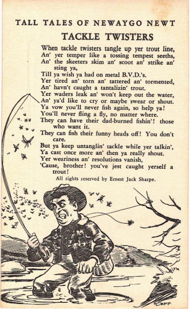 Old postcard. Tall Tales of Newaygo Newt. Tackle Twisters by Ernest ...