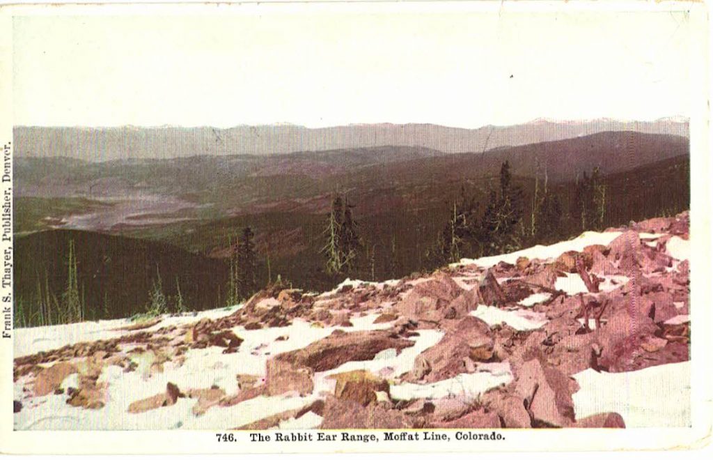Old postcard. The Rabbit Ears Range, Moffat Line, Colorado. | Jackie's ...