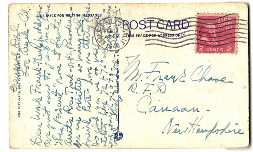 White border postcard. Ocean to Ocean Highway and Pacific Bridges ...