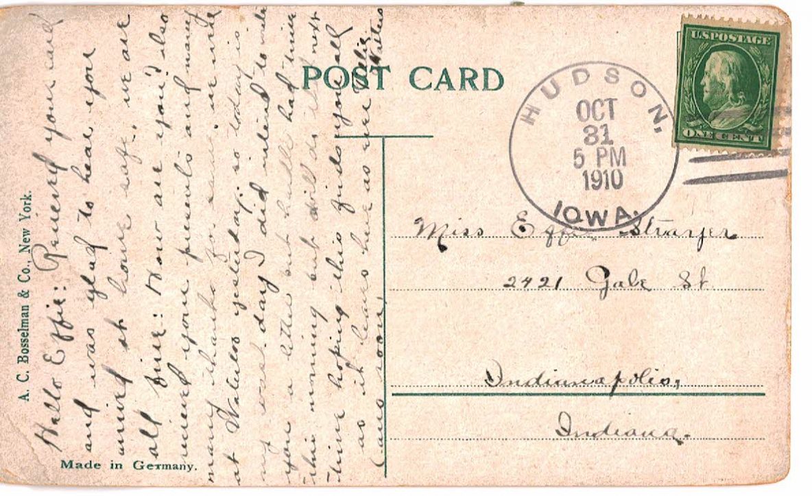 Old postcard. West Side Park, Waterloo, Iowa. 1910. | Jackie's Vintage ...