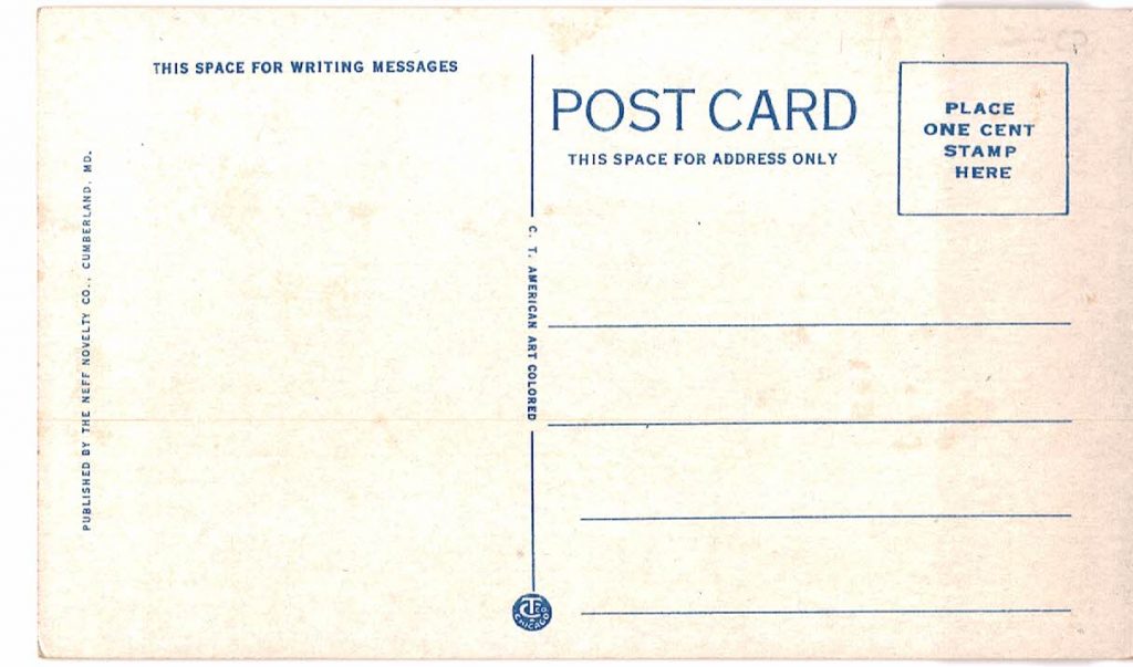 White border postcard. Beautiful homes in Woodsdale, Wheeling, West ...