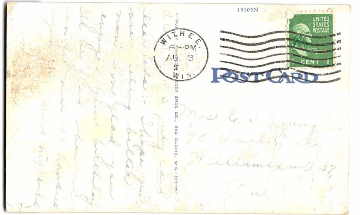 Linen postcard. Mt Washington Sanatorium, Eau Claire, Wisconsin ...