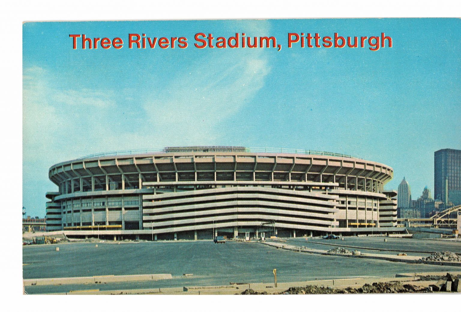 Chrome postcard. Three Rivers Stadium, Pittsburgh, Pennsylvania ...