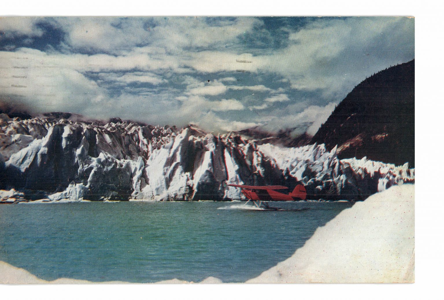 Chrome postcard. Taku Glacier, Alaska. Taku Inlet, Stephen’s Passage ...