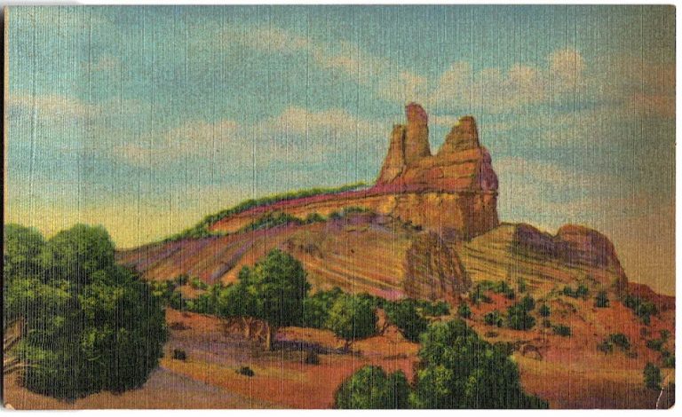 Old postcard. Stage Rocks Mt Manitou Park, Scenic Incline Railroad ...