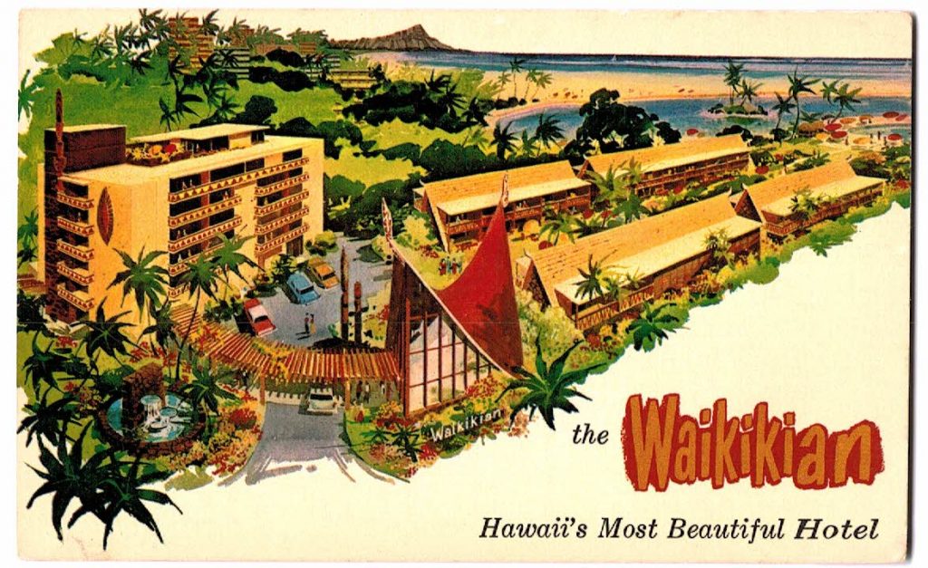 Chrome postcard. The Waikikian, Hawaii’s most beautiful Hotel. | Jackie ...