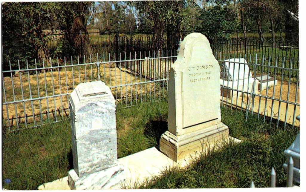 Chrome postcard. Kit Carson’s Grave, Taos, New Mexico. Carson, 1960 ...