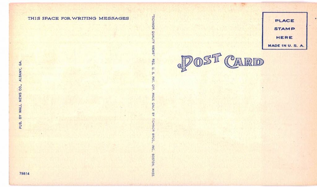 Linen postcard. Greetings from Albany, Georgia, large letter. | Jackie ...