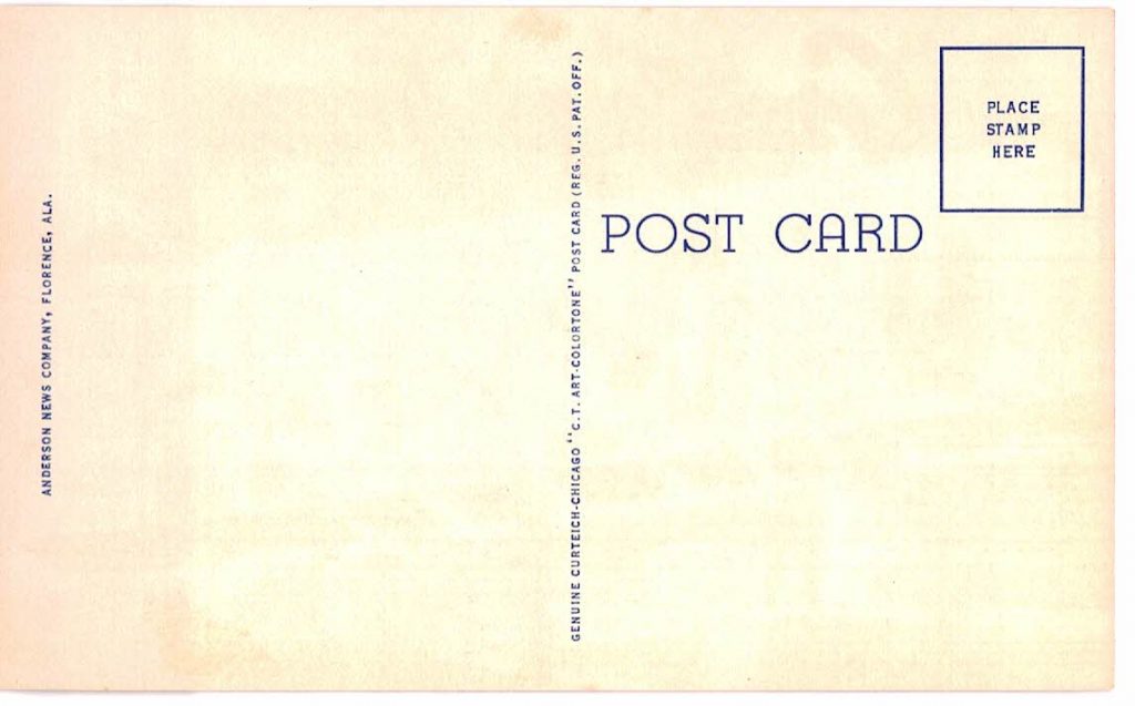Linen postcard. Greetings from Huntsville, Alabama. Large Letter ...