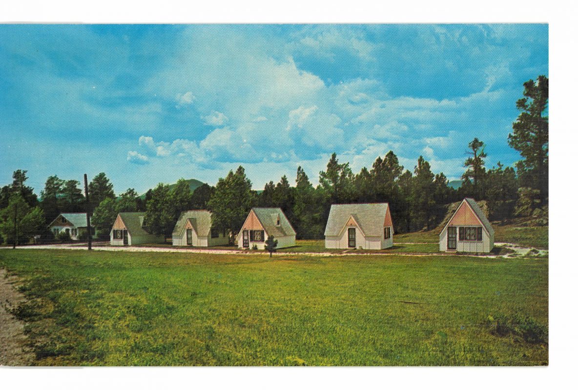 Chrome Postcard. Tweden’s Place, Custer, South Dakota. Cabins ...