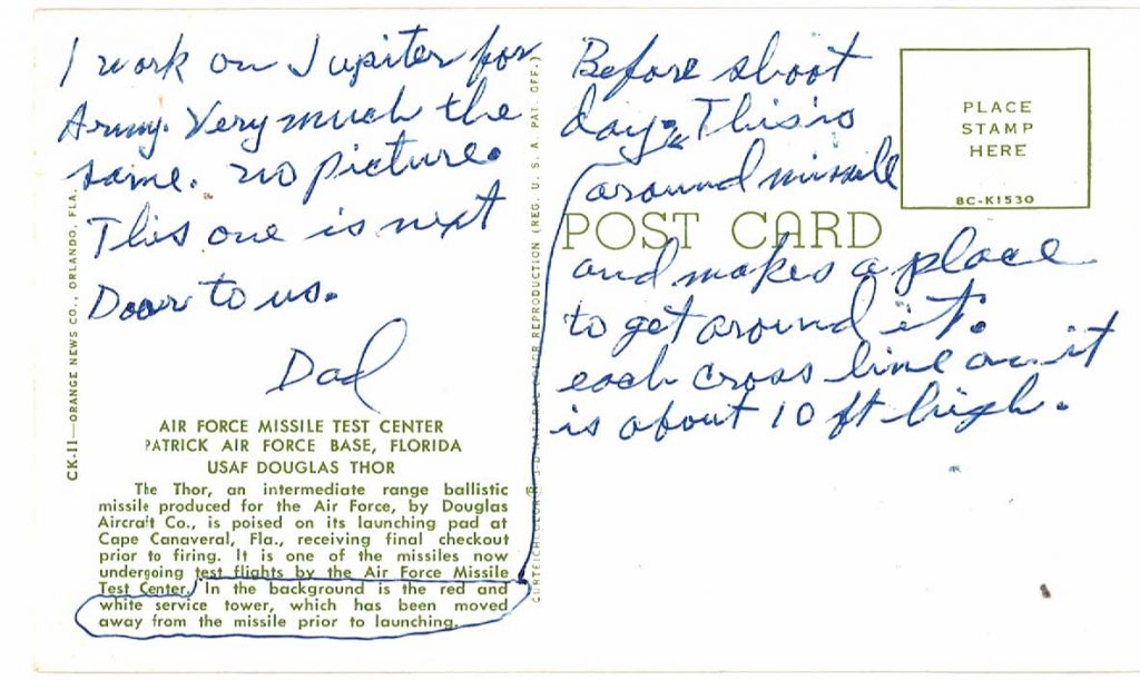 Chrome Postcard. Air Force Missile Test Center, Patrick Air Force Base ...