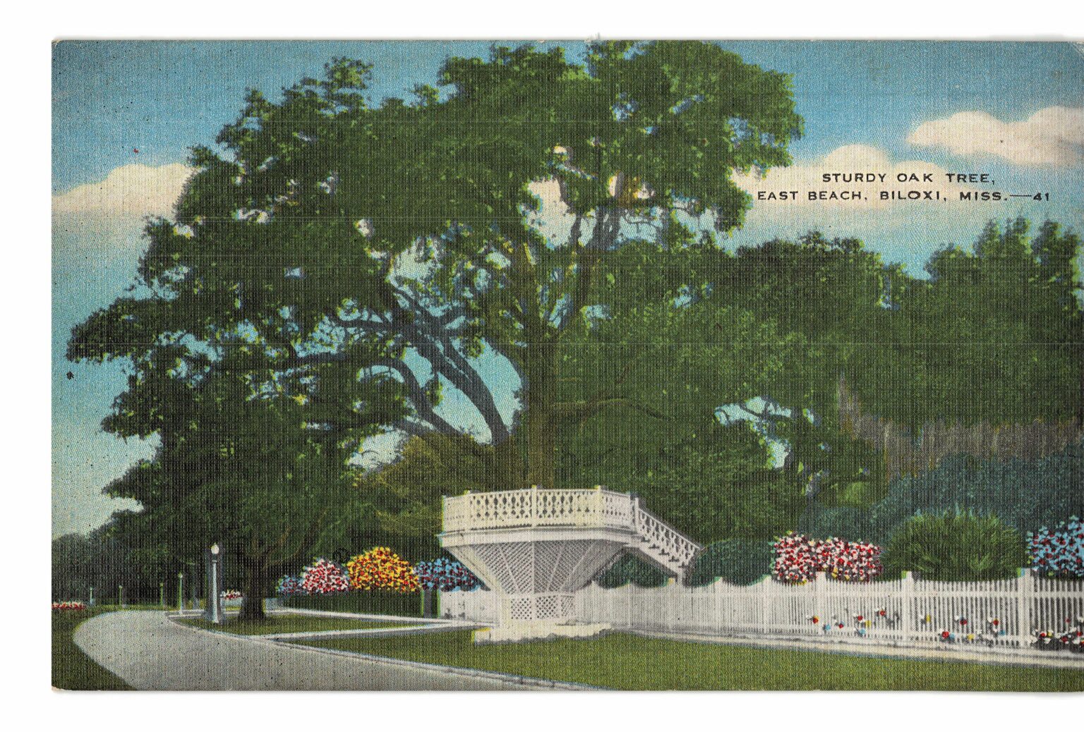 White border postcard. On the Square, New Bloomfield, Pennsylvania. H ...