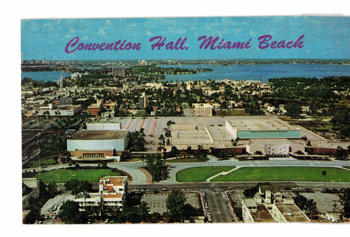 Chrome postcard. Convention Hall, Miami Beach, Florida. 1970. | Jackie ...