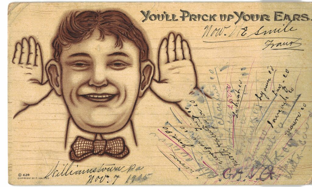 Old postcard. Christmas. Santa, poem, embossed. 1912. | Jackie's ...